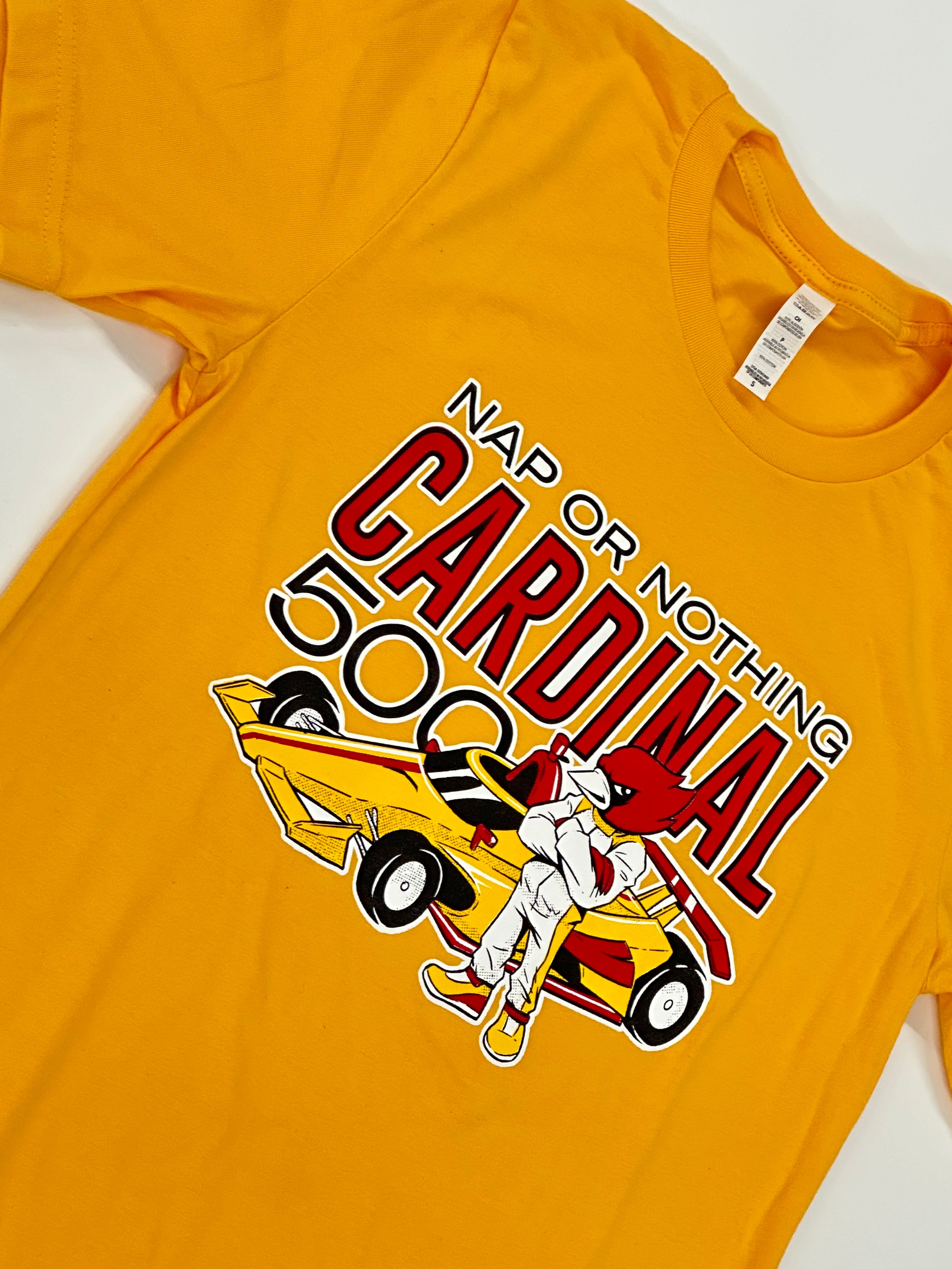 Cardinal 500 Yellow Tee | NAP OR NOTHING - POVERTY SUCKS